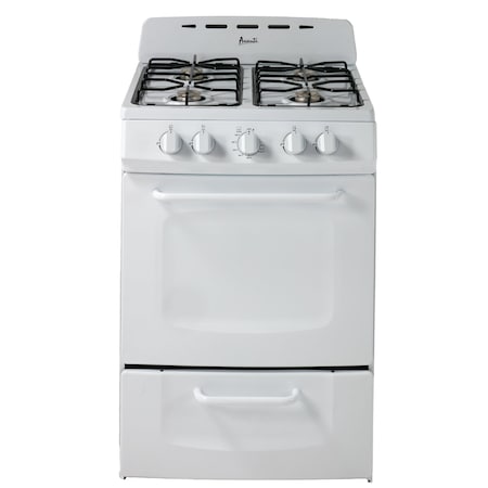 Avanti Avanti 24" Gas Range, White GRO24P0W | Zoro