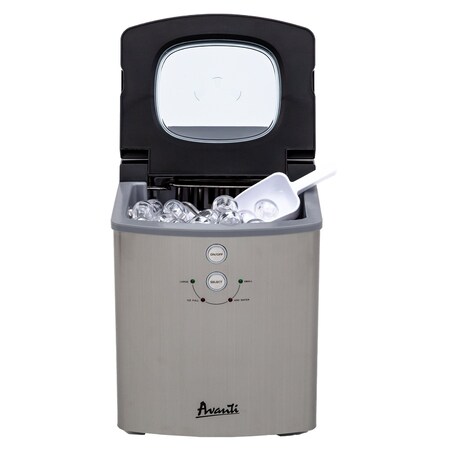 AVANTI PRODUCTS Avanti Portable Countertop Ice Maker, Stainless Steel ...