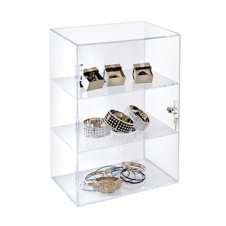 Azar Displays Acrylic Lockbox Countertop Display Case w/ 2 Shelves 12. ...
