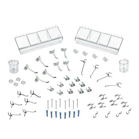 Azar Displays 64-Piece Small Pegboard Organizer Accessory Kit 900955 | Zoro