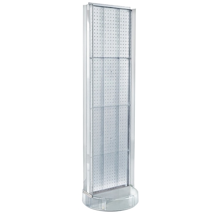 Azar Displays 2 Sided- Clear Pegboard Floor Display w/C-Channel 700788 ...