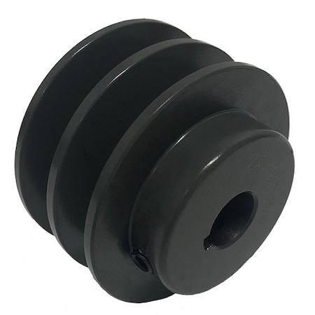 B&B Manufacturing Finished Bore 2 Groove V-Belt Pulley 2 inch OD ...