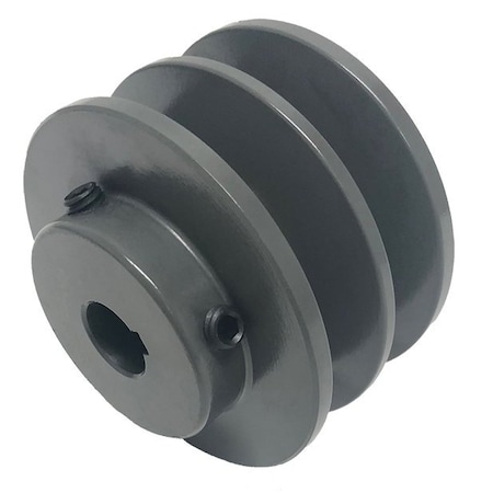 B&B Manufacturing Finished Bore 2 Groove V-Belt Pulley 5.75 inch OD ...