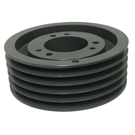 B&B Manufacturing Bushing 5 Groove V-Belt Pulley 8 inch OD 53V800SK | Zoro