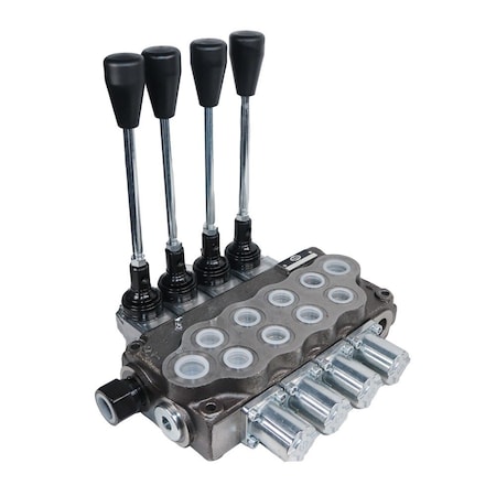 Hydro Custom 21 Series Directional Control Valve: 4 Spool, 4-way 3 pos ...