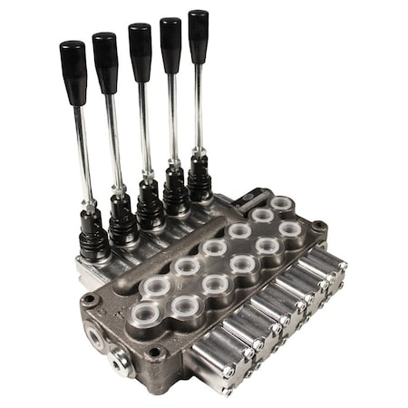 Hydro Custom 12 Series Directional Control Valve: 5 Spool, 4-way 3 pos ...