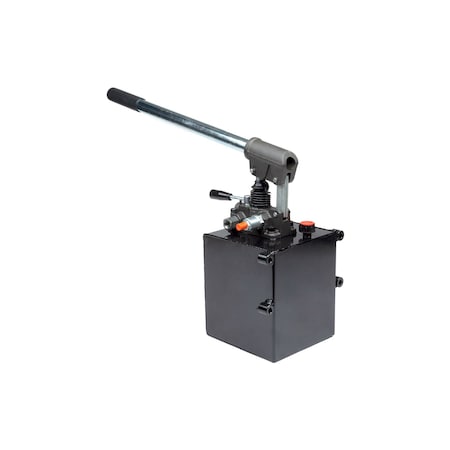 Chief Hand Pump With Handle 1.3 Gallon Reservoir,3625 PSI,18 Lbs,3/8 ...