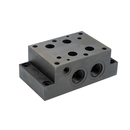 Chief D08 Sub-plate, 1 Section, Series or Parallel, SAE 16 225366 | Zoro