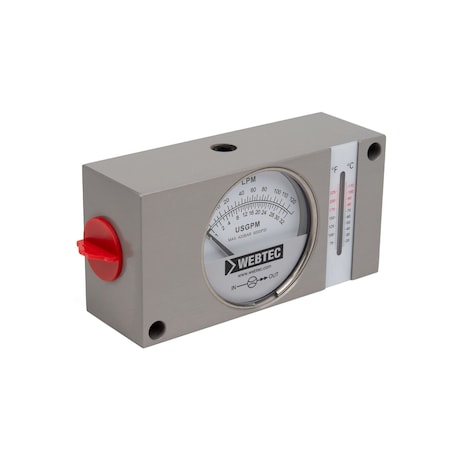 Bailey Hydraulics Inline Flow Meters 0-48 Gpm, 6000 PSI, 3/4 ft' NPTf ...