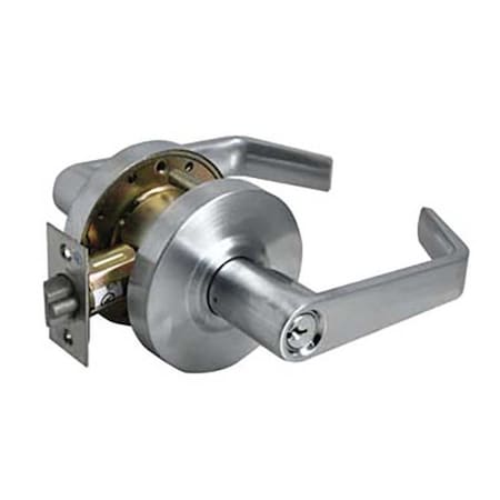 Tell Grade 1 Cylindrical Lock, Entry, Lever, Satin Chrome, 2-3/8 Inch ...