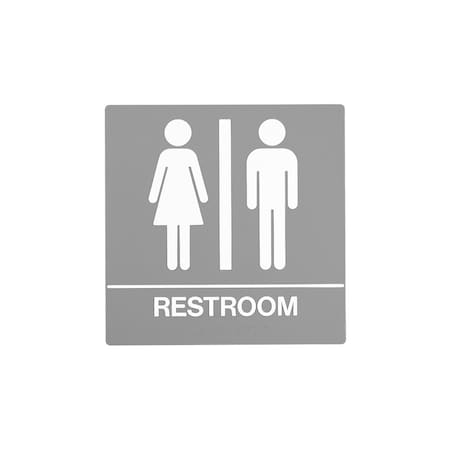 Bcf 8 x 8, Unisex Door Sign, Square Print, Picture & Text With Braille ...