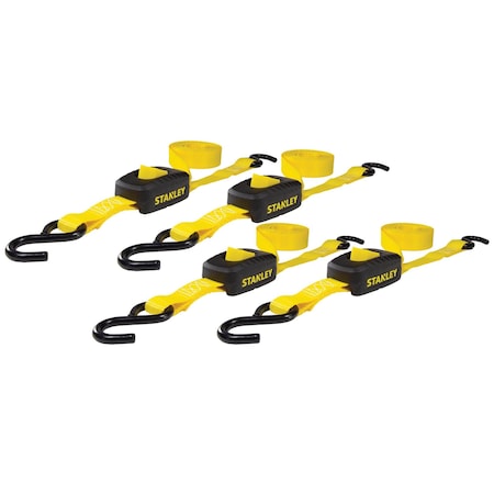 Stanley 10' Cam-Buckle Tie Down, 1200 lb, 4PK S2002 | Zoro
