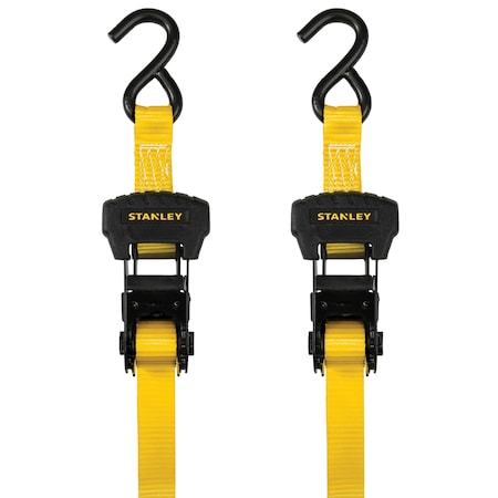 Stanley 1.25 X 16' X 3.000# Ratchet Strap / 2 Pk, 2PK S1020 | Zoro