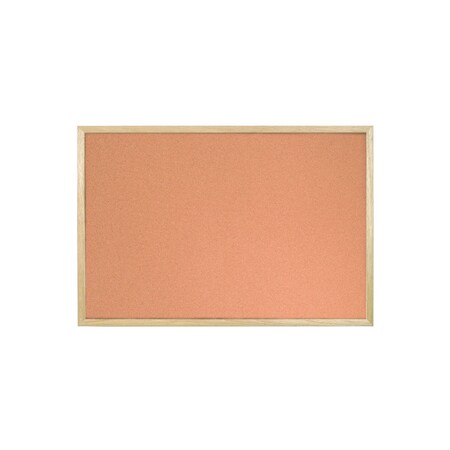 Mastervision Mastervision Cork Push Pin Bulletin Board, 18" x 24", Pine ...