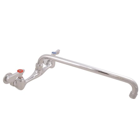 Bk Resources Workforce Standard Duty Faucet, 14" Swing Spout, 8" O.C ...