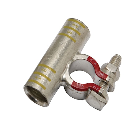 Burndy Cu T-Type Battery Post Connector Terminal, 4/0 AWG, Purple, 15 ...