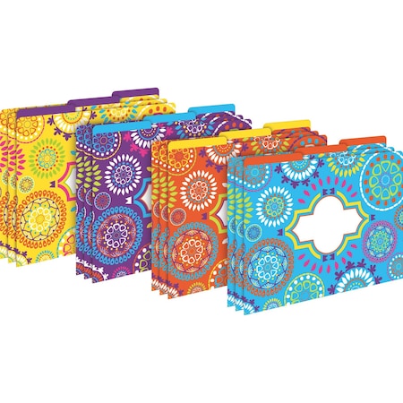 Barker Creek Moroccan Designer Letter-Size File Folders, Multi-Design ...