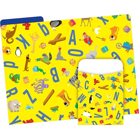 Barker Creek ABC Animals File Folder & Library Pockets, 42/Set 3549 | Zoro