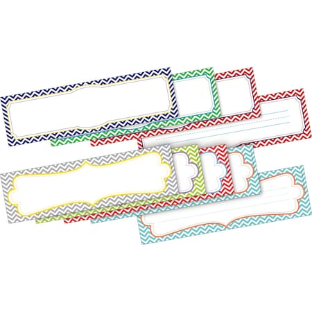 Barker Creek Chevron Bulletin Board Signs/Name Plates, Multi-Design, 72 ...