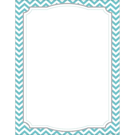 Turquoise Chevron Paper