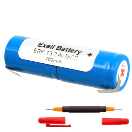 Exell Battery Razor Battery For Remington Razors DF30, DF40, XLR 9600 ...