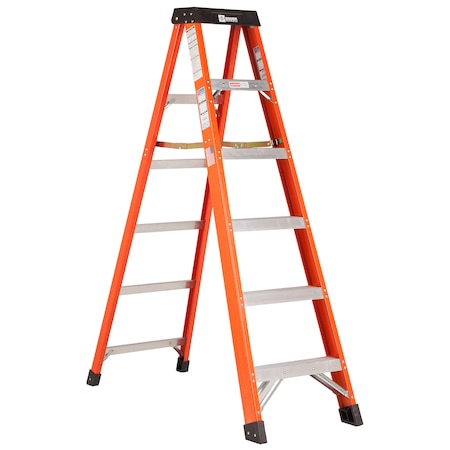 Bauer Ladder 6 ft Fiberglass Stepladder 30406 | Zoro