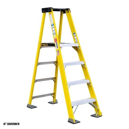Bauer Ladder PLATFORM STEP LADDER FG 5FT HP IAA 35105G | Zoro