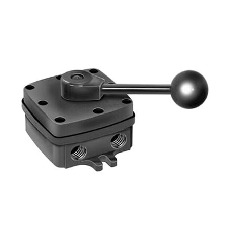 Parker Flow Control Valve, 3/8 in. NPT Port, 4 Port, 3 Way, 2 Position ...