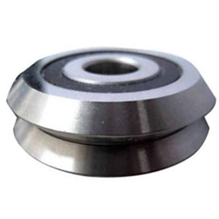 Bishop-Wisecarver Wheel, V Rail, 3/8 in. Bore, 1.21 in. Outside ...