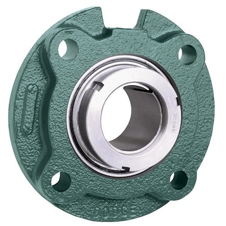 Dodge Industrial Flange Block Bearing; 4 Bolt Round Flange Cartridge; 2 ...