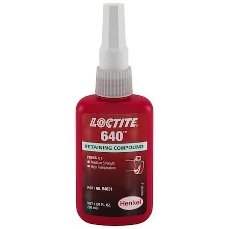 Henkel Anaerobic Retainer, Retaining Compound 640 50ML IDH 135520 | Zoro