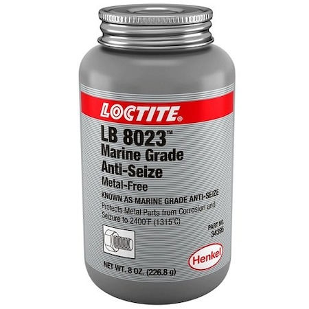 Henkel Anti-Seize Compound, Marine Grade, Can, Paste LB 8023 8OZ IDH ...