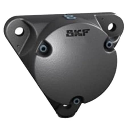 Skf Flange Block Housing; 3 Bolt Triangle; 80MM Shaft Diameter; Gray ...