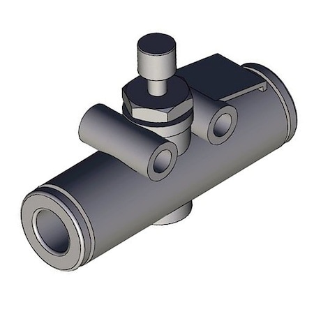 Smc Speed Controller; Inline; 1/4 in. Size; Flow Control With Fitting ...