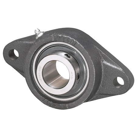 Iptci 2-Bolt Flange Ball Bearing Mounted Unit, .75 in Bore, Set Screw ...