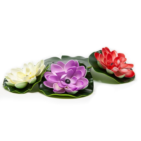 Beckett Beckett Solar LED Lilly Pad Lights SL3 | Zoro