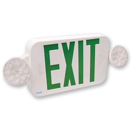 Beghelli Combo Emergency Light and Exit Sign, PCH-R-SA PCH-R-SA | Zoro