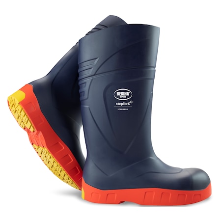 Bekina StepliteX StormGrip PU Boot, Plain Toe, Dark Blue, Size Men 6 ...