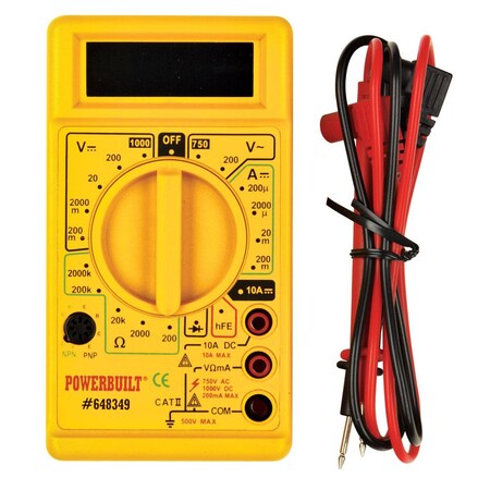 Powerbuilt Digital Multimeter 648349 | Zoro