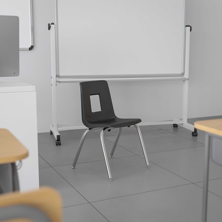 Flash Furniture Advantage Black Student Stack School Chair, 14" ADV-SSC ...