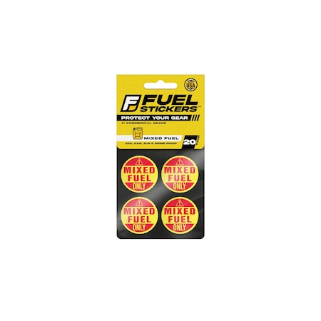 Fuel Stickers Mixed Fuel Sticker, 2-Cycle Label: Fuel Can & Outdoor ...