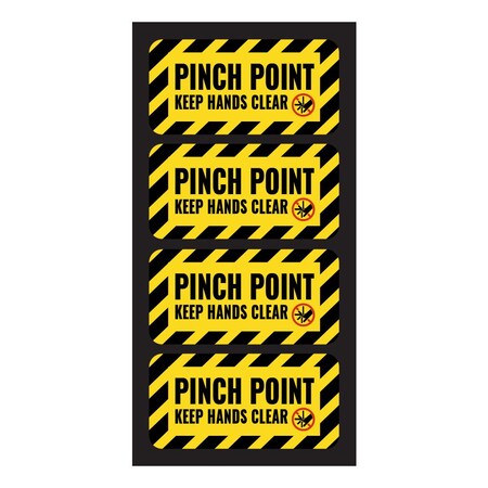 Fuel Stickers Pinch Point Warning Stickers, Safety Label, Heavy Duty ...