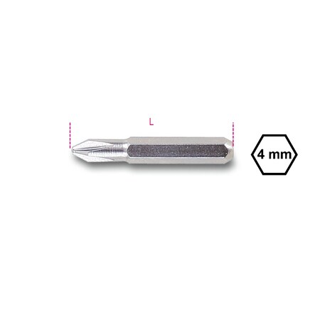 Beta Phillips Screwdriver Bit, Ph000 12560011 | Zoro