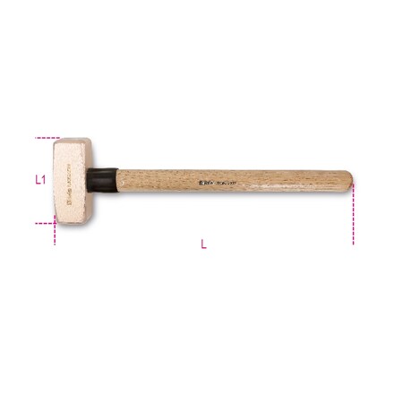 Beta Lump Hammer, Wooden, Spark Proof, 1000mm 13800810 | Zoro