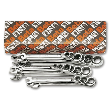 Beta Rev Ratchet Comb Wrench Set, 19 pcs. 1420075 | Zoro