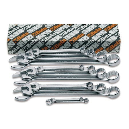 Beta 42AS Set of 13 15 Degrees Offset Combination Wrenches, SAE 1/4 in ...