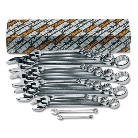 Beta Combination Wrench Set, Bright, 21 pcs. 420653 | Zoro