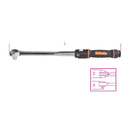 Beta Click-Type Torque Wrench, 1/2" 006660072 | Zoro