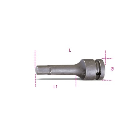 BETA TOOLS Impact Socket Driver : 24mm, - 7200517