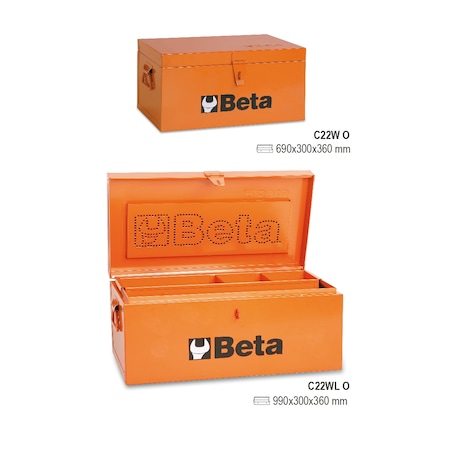Beta Wood Lined Tool Trunk, 690x300x360mm 22000269 | Zoro